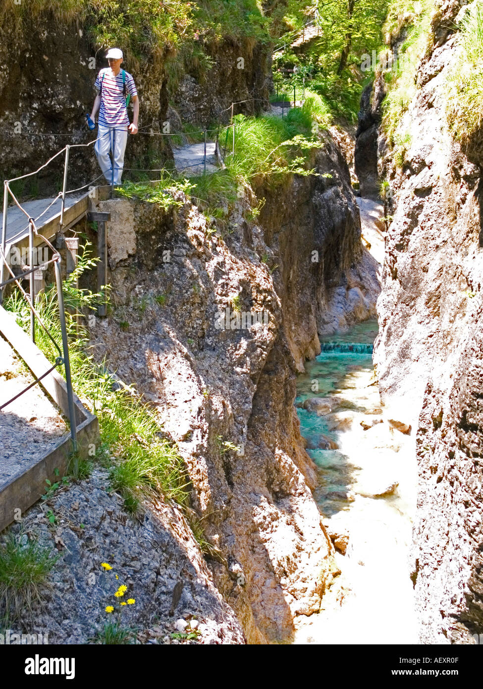 Almbachklamm Almbach Berchtesgaden gorge Germany Stock Photo - Alamy