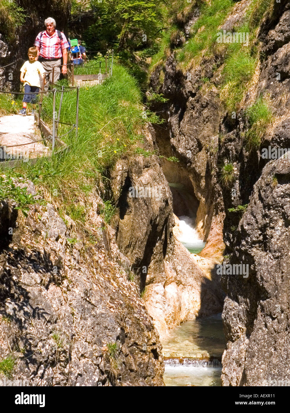 Almbachklamm Almbach Berchtesgaden gorge Germany Stock Photo - Alamy