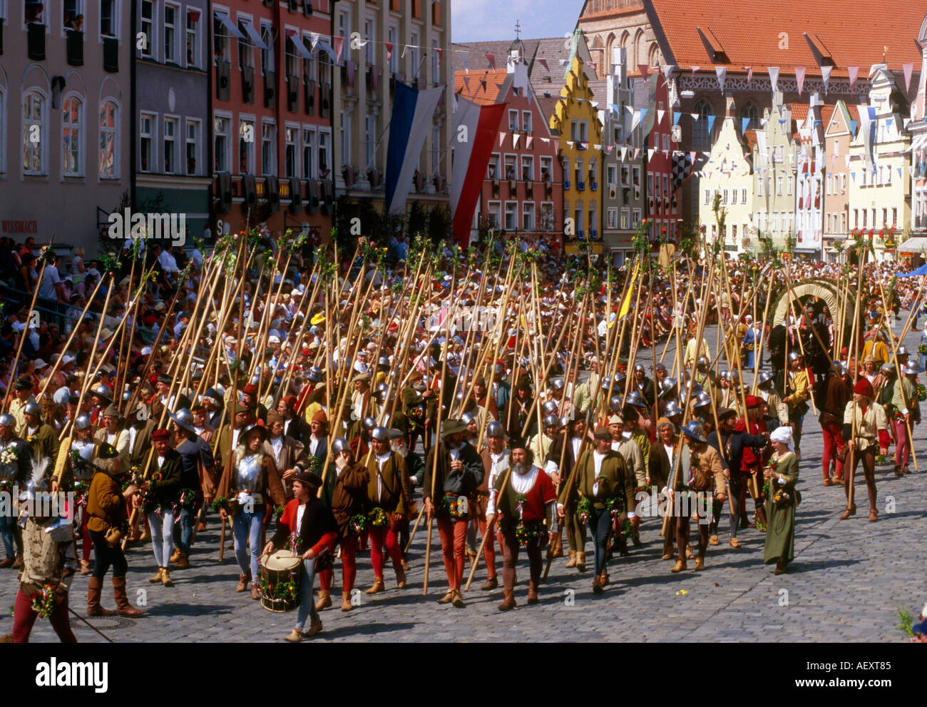 Parade Landshut medieval festival Germany Hochzeit Stock Photo: 4497540 ...