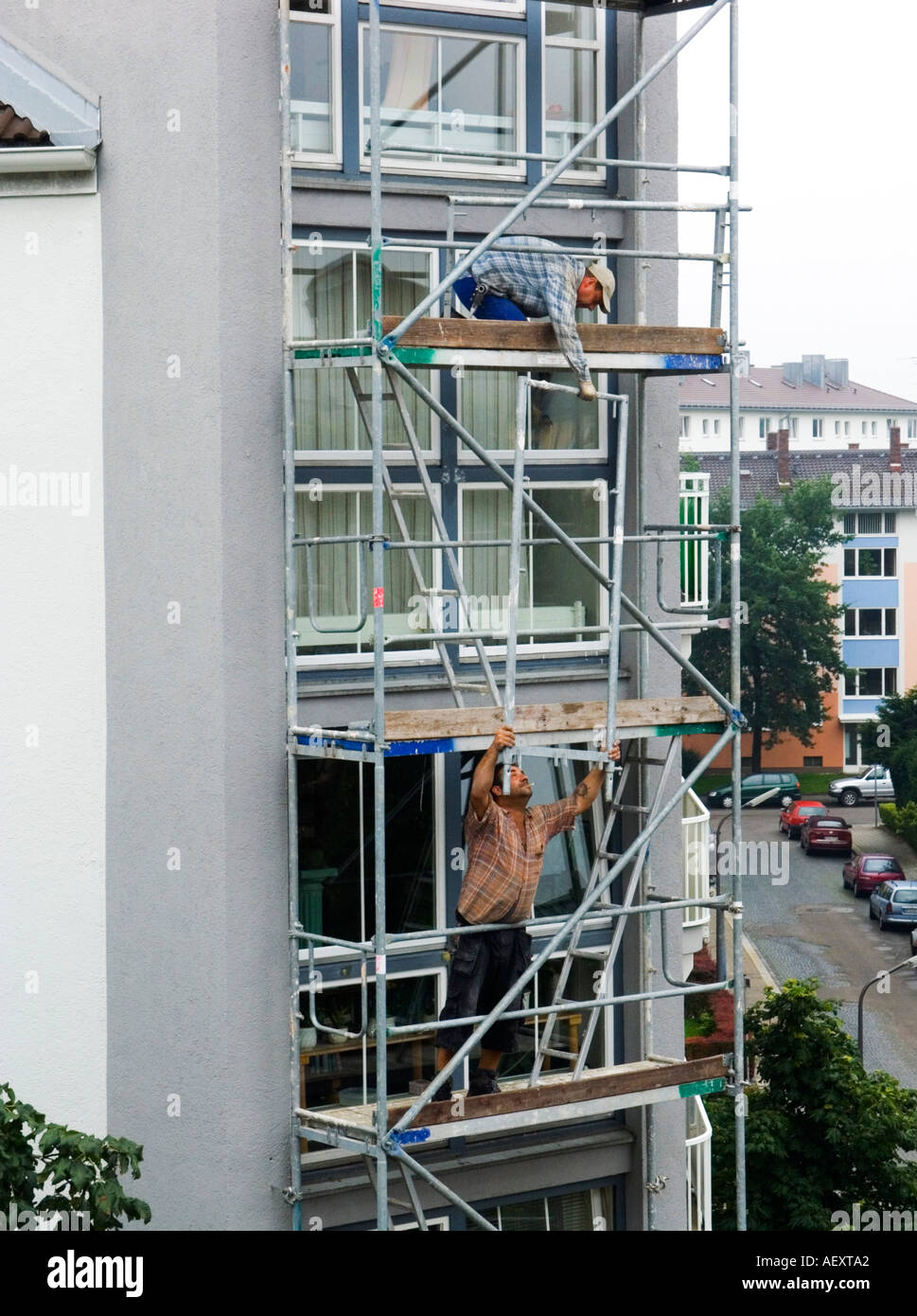 Scaffold scaffolding architecture construction Stock Photo - Alamy