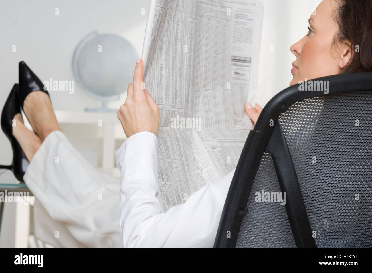 Smart business woman feet close hi-res stock photography and images - Alamy