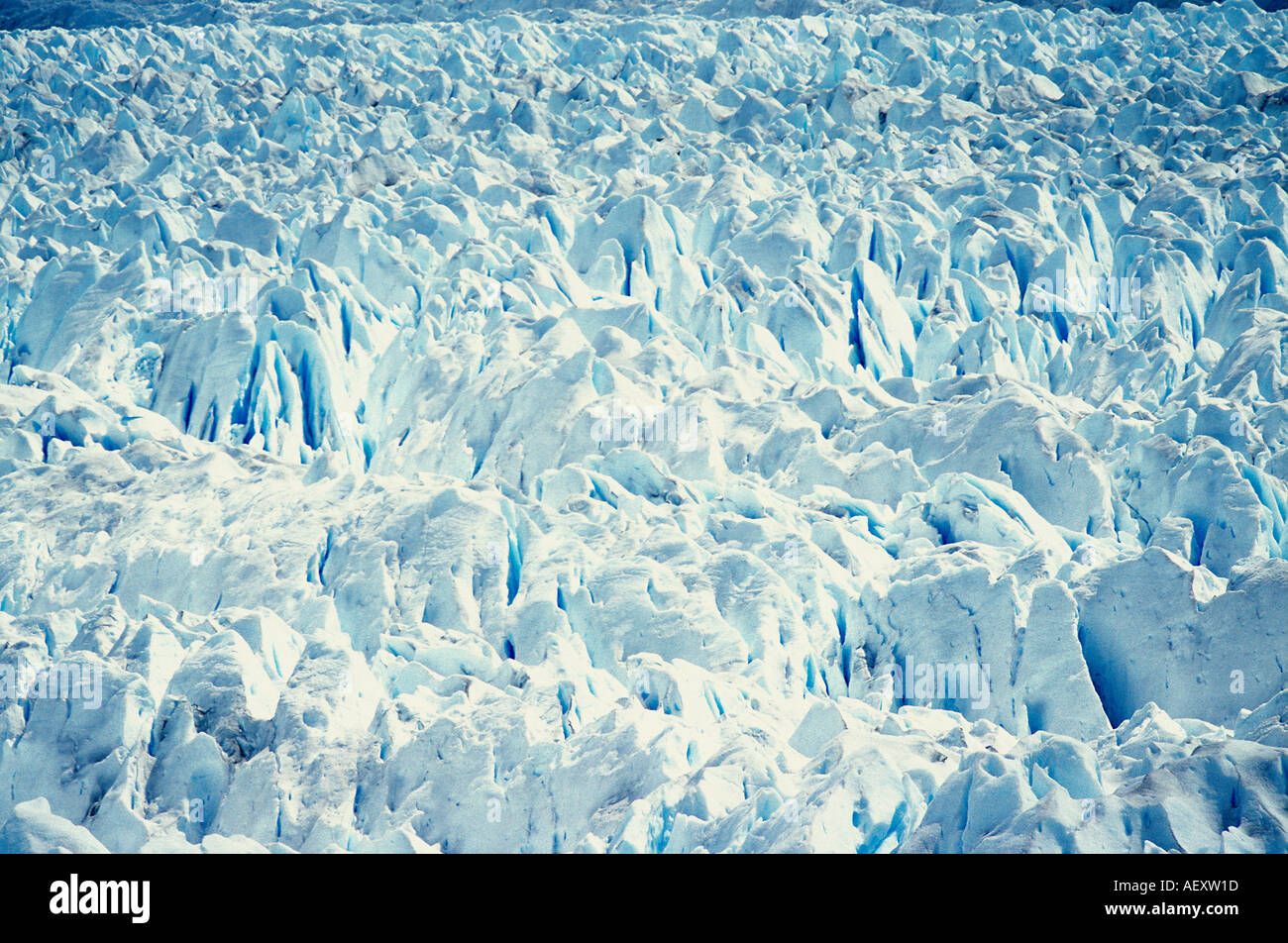 Full frame landscape format of Moreno glacier Argentina ice fields ...