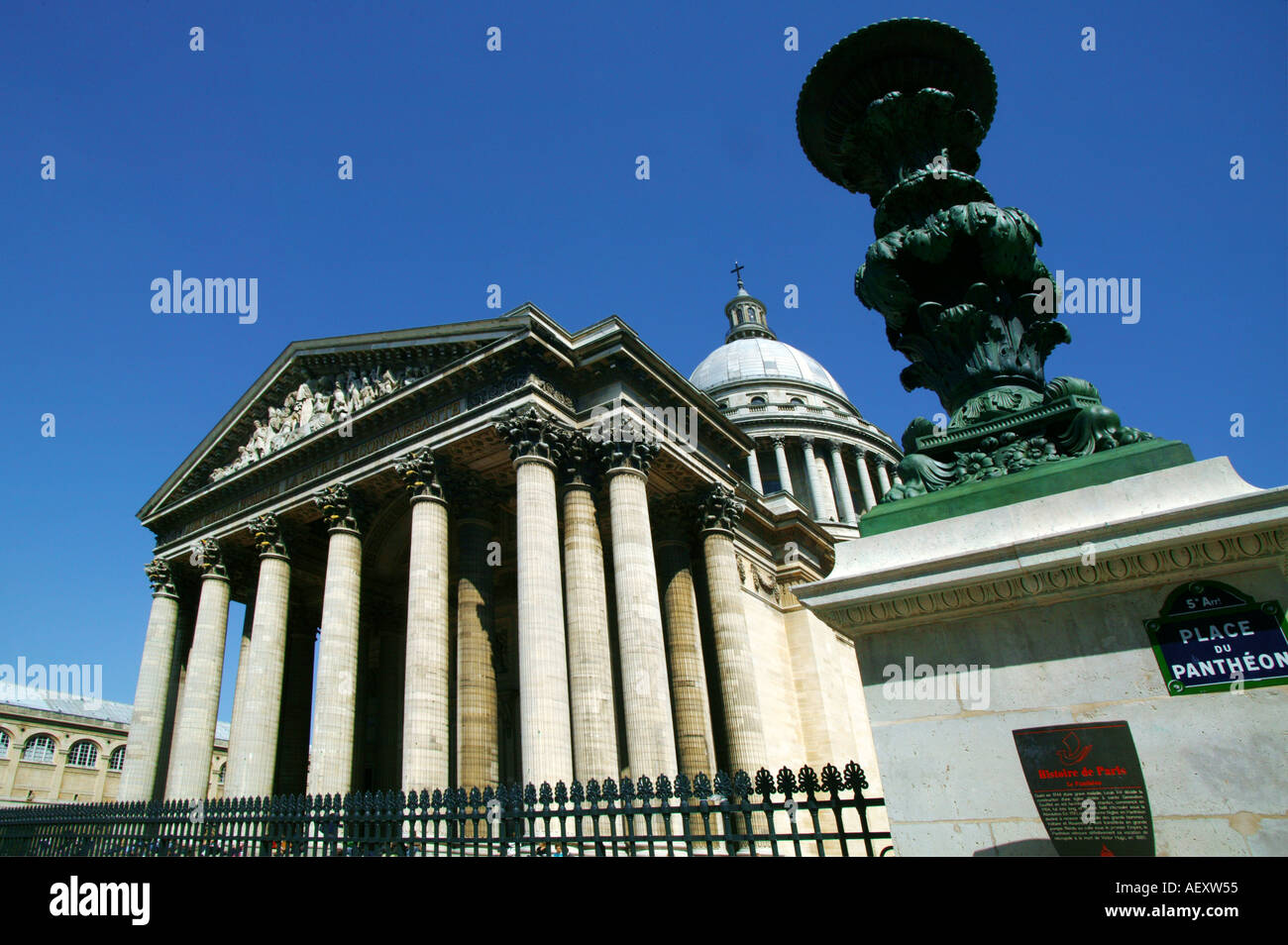 France - Place du Pantheon at Paris Stock Photo - Alamy