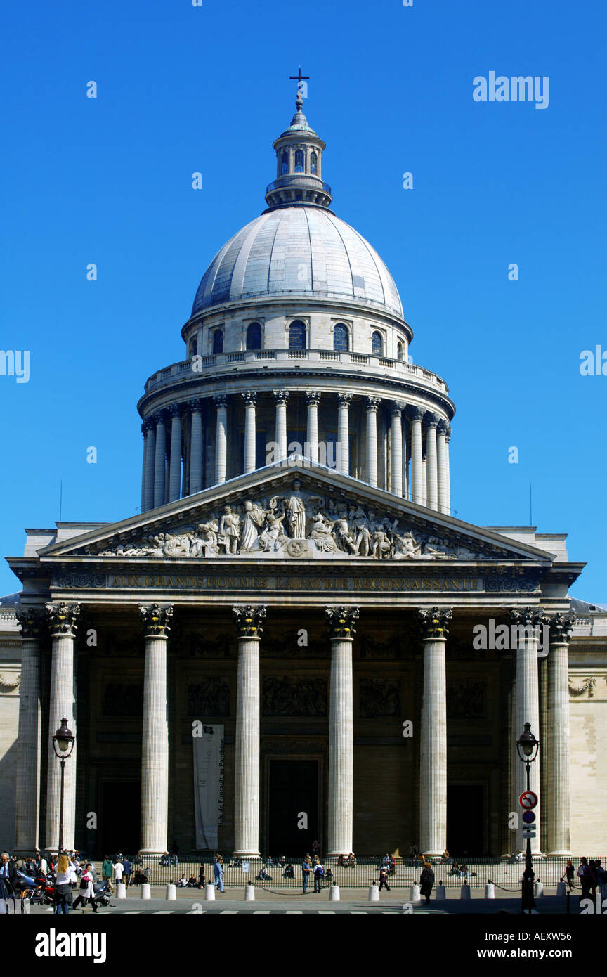 France - Place du Pantheon at Paris Stock Photo - Alamy