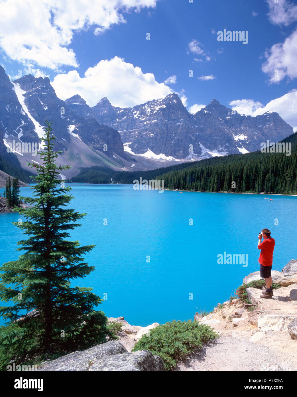 Moraine Lake, Banff National Park, Alberta, Canada Stock Photo - Alamy