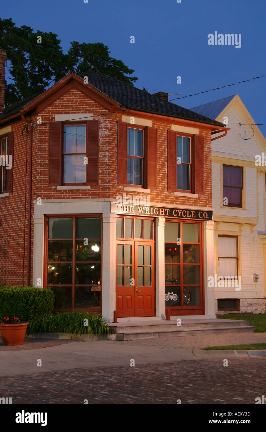 The Wright Cycle Company Historic building of the Wright Brothers in ...