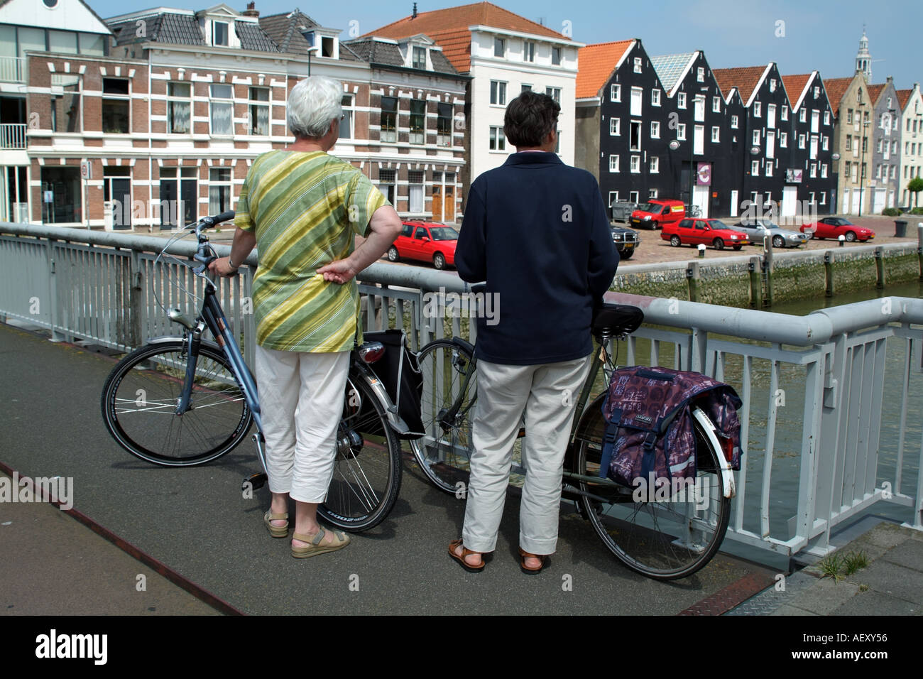 Maassluis attractive town Nr Rotterdam The Netherlands Europe EU Two ...