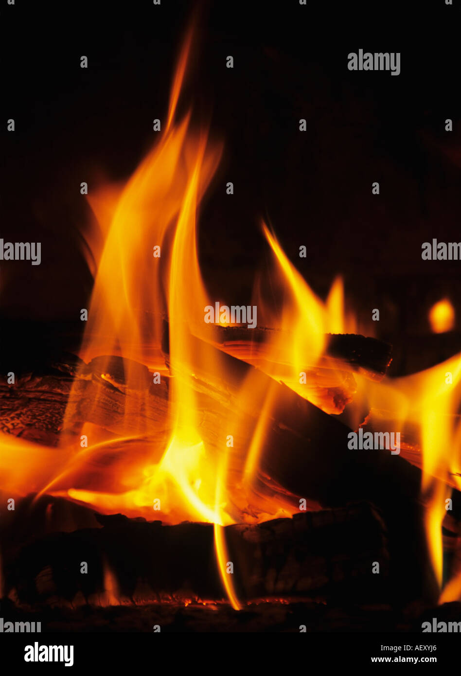 Closeup of fire Stock Photo - Alamy
