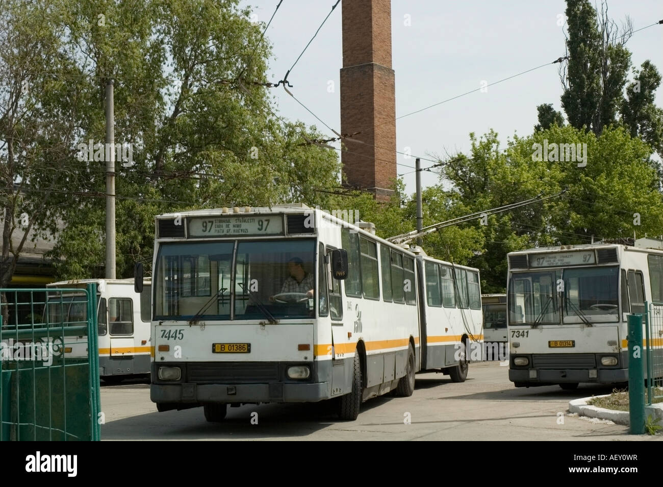 Trolleybus, public transport Bucureşti Bucharest, Romania, Europe, EU ...