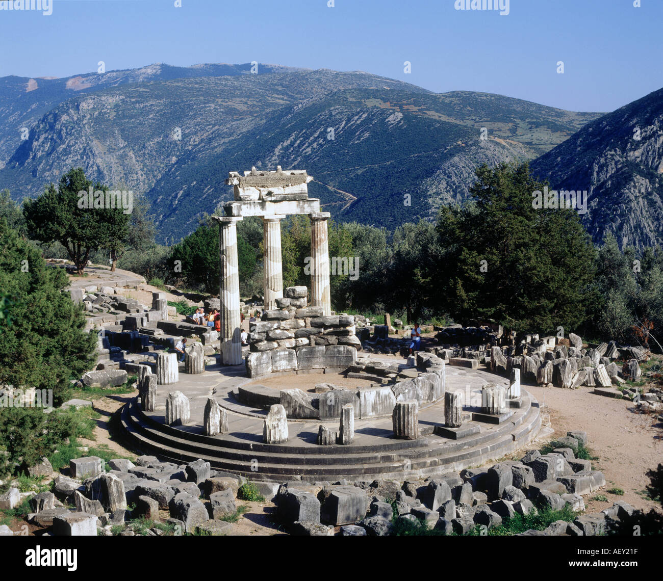 Marmaria World Heritage DELFI GREECE Stock Photo - Alamy