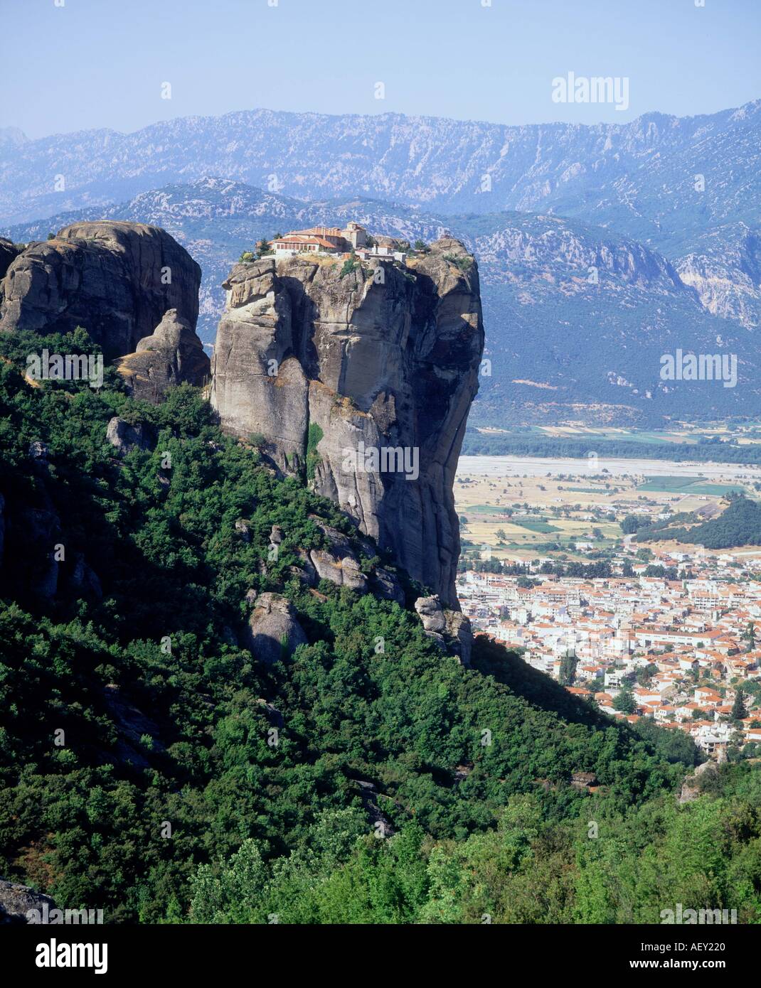 Moni Agia Trias World Heritage METEORA GREECE Stock Photo - Alamy