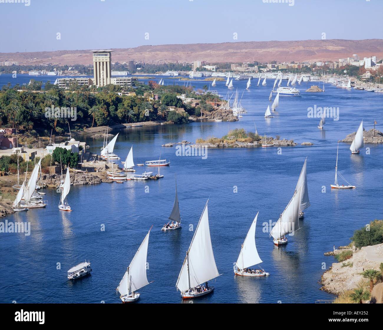 Nile ASWAN EGYPT Stock Photo - Alamy
