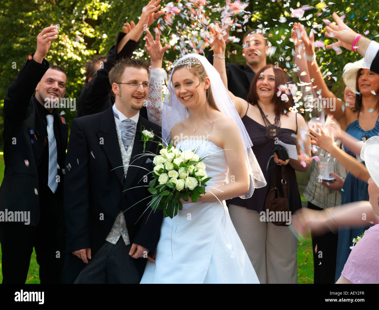 Real Bride And Groom In Church
