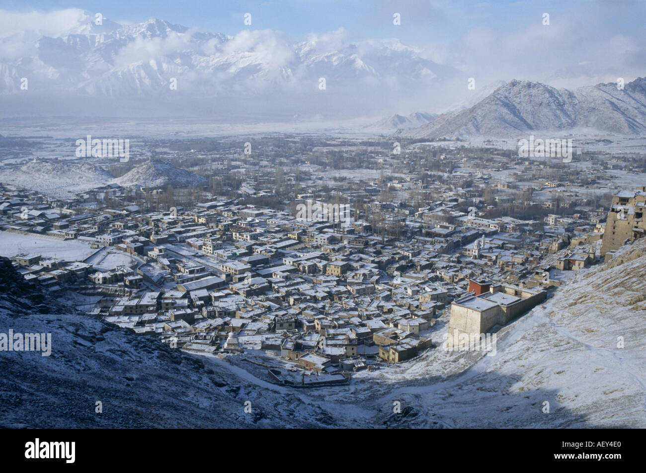 Winter at Leh LADAKH INDIA Stock Photo - Alamy