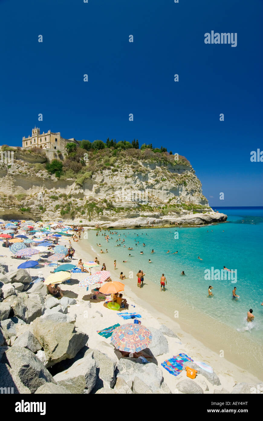 The beaches of Tropea Italy Stock Photo - Alamy