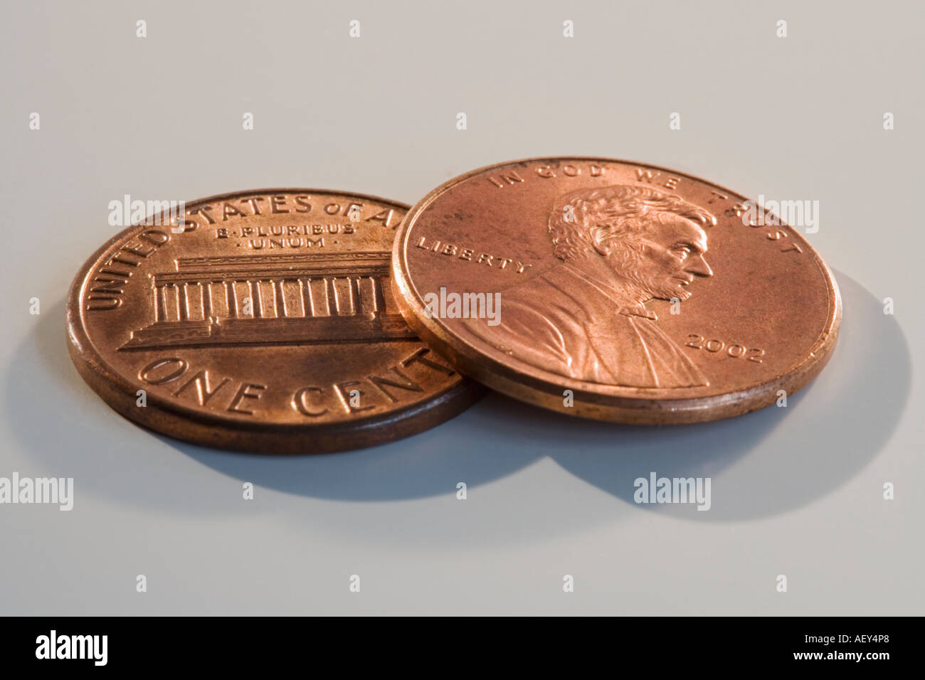 Close up of two pennies Stock Photo - Alamy