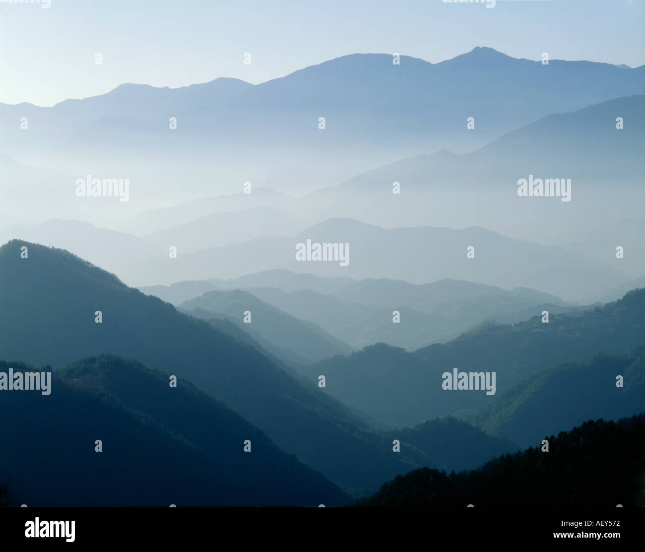 Minobu Mountains YAMANASHI JAPAN Stock Photo - Alamy