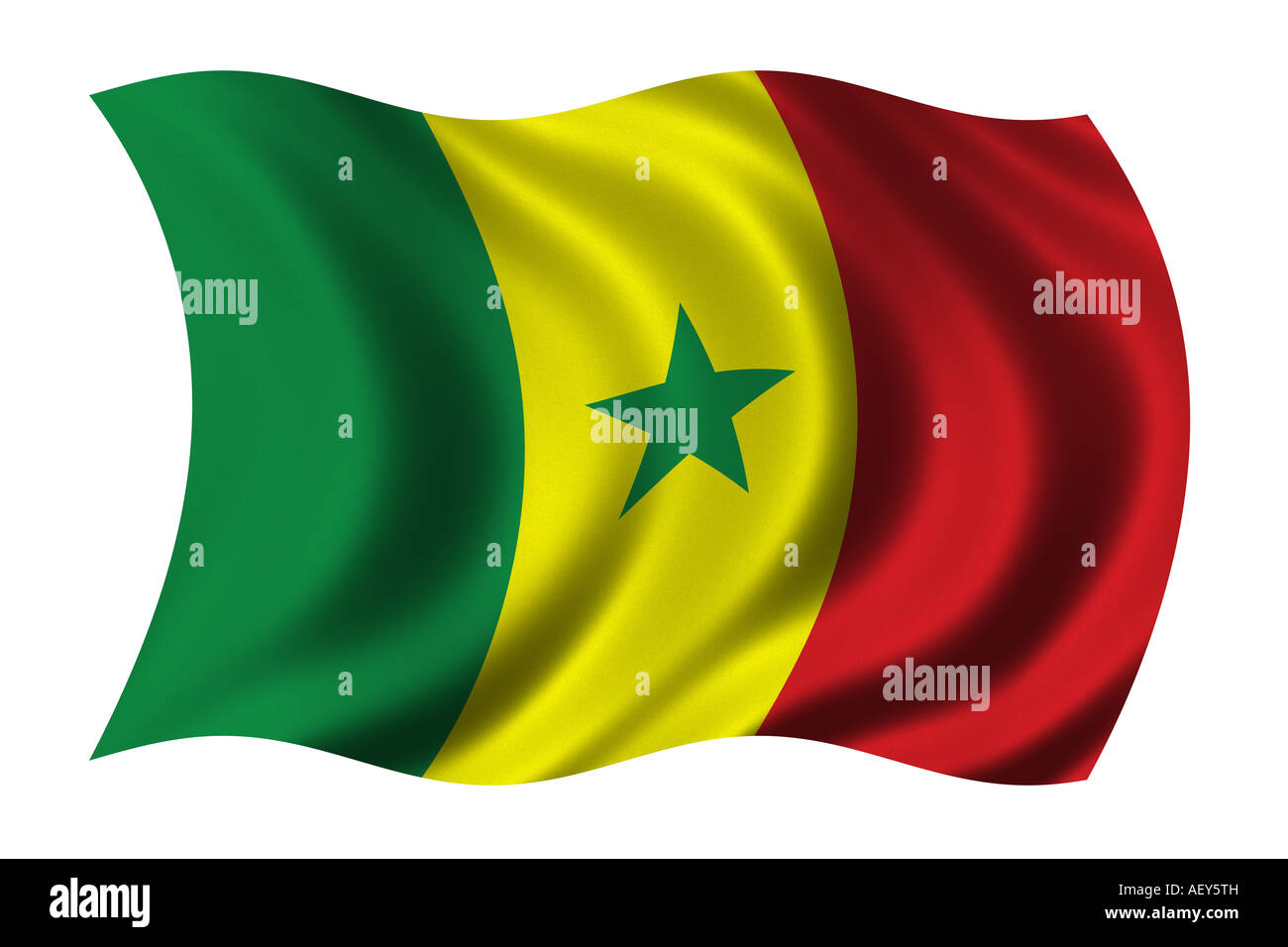 Flag of Senegal Stock Photo - Alamy