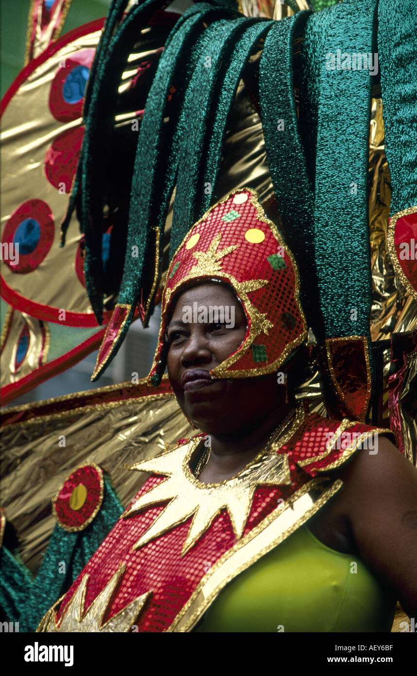 Notting Hill Carnival performers London England Stock Photo - Alamy