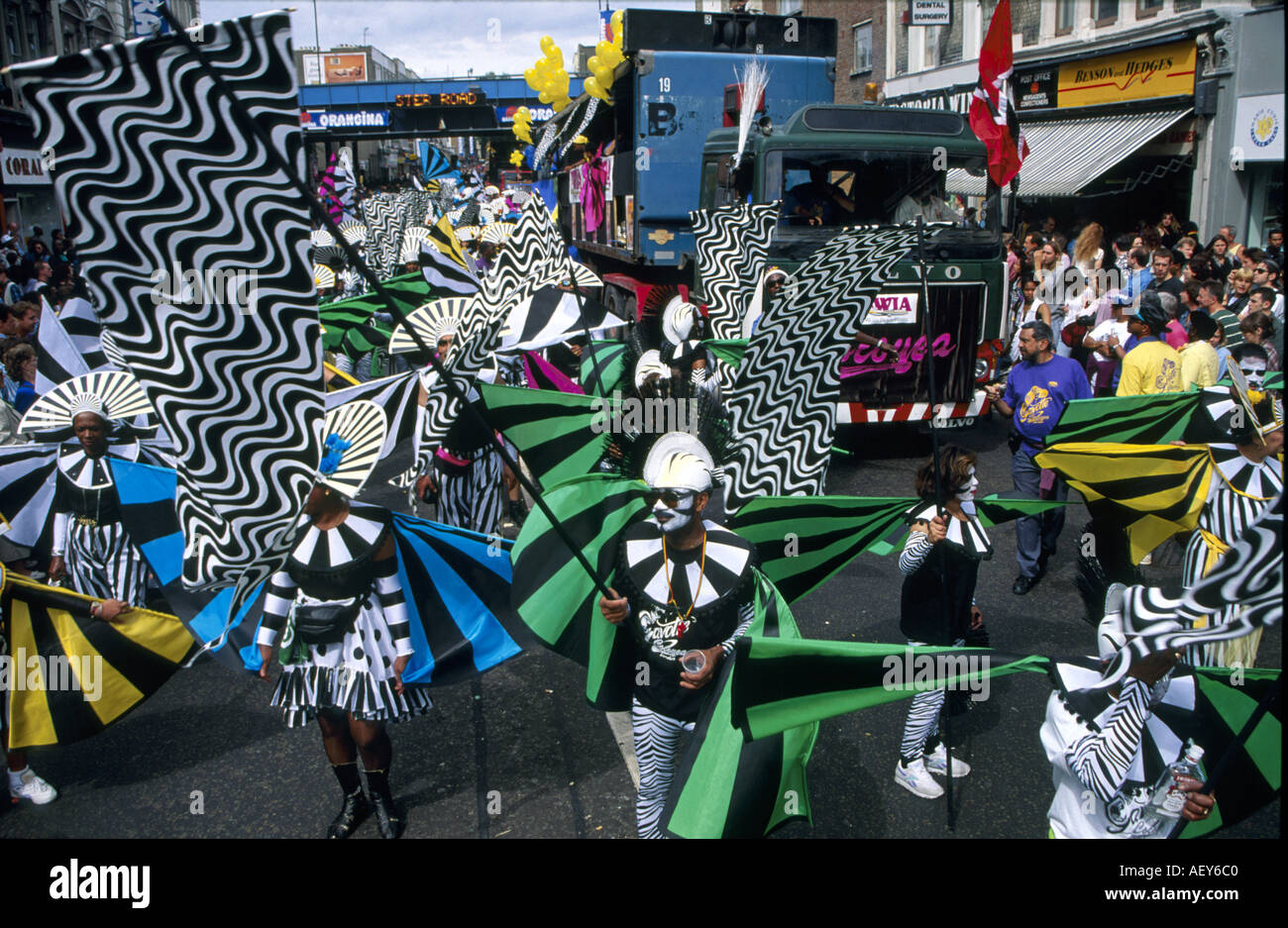 Notting Hill Carnival performers London England Stock Photo - Alamy