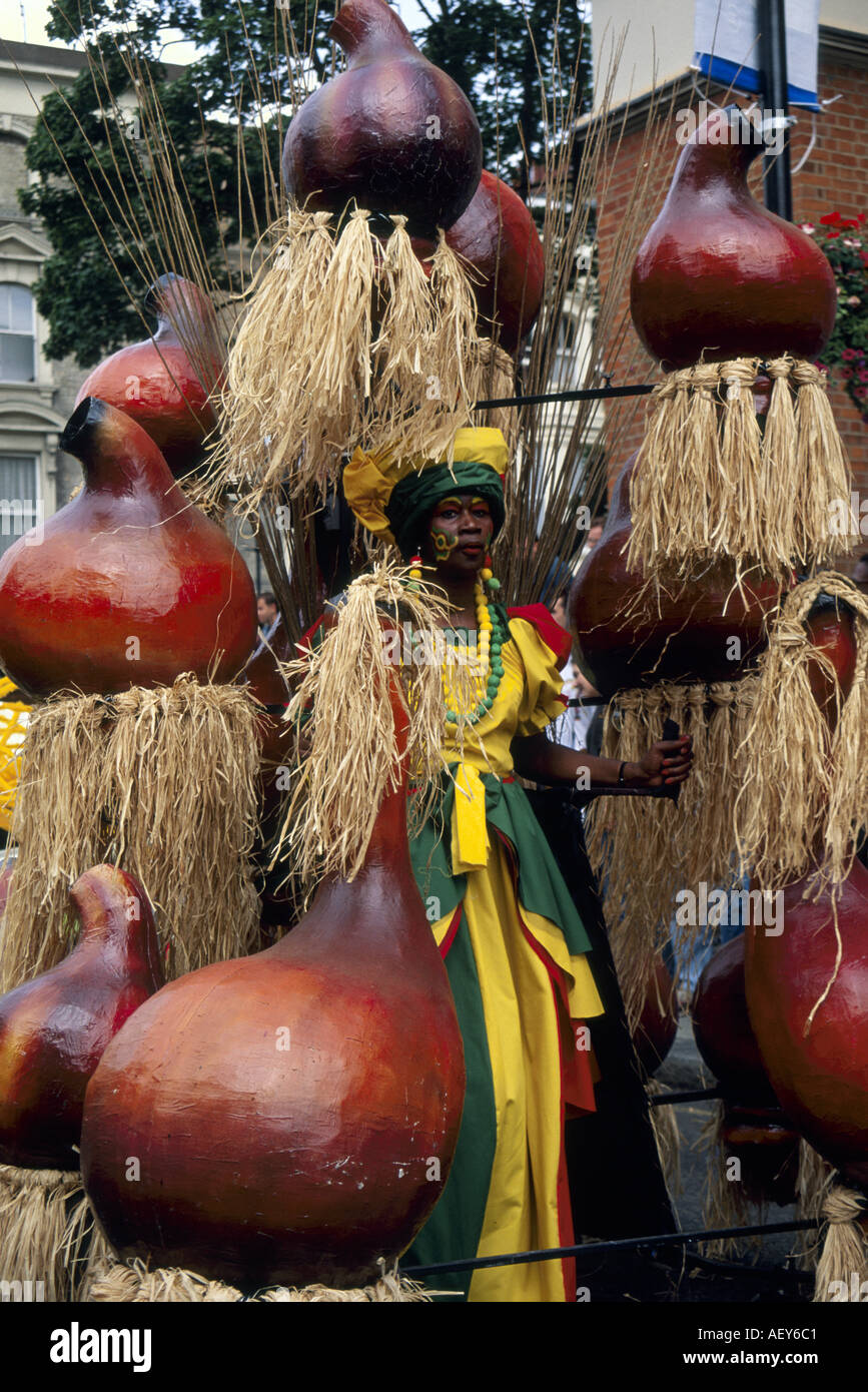 Notting Hill Carnival performers London England Stock Photo - Alamy