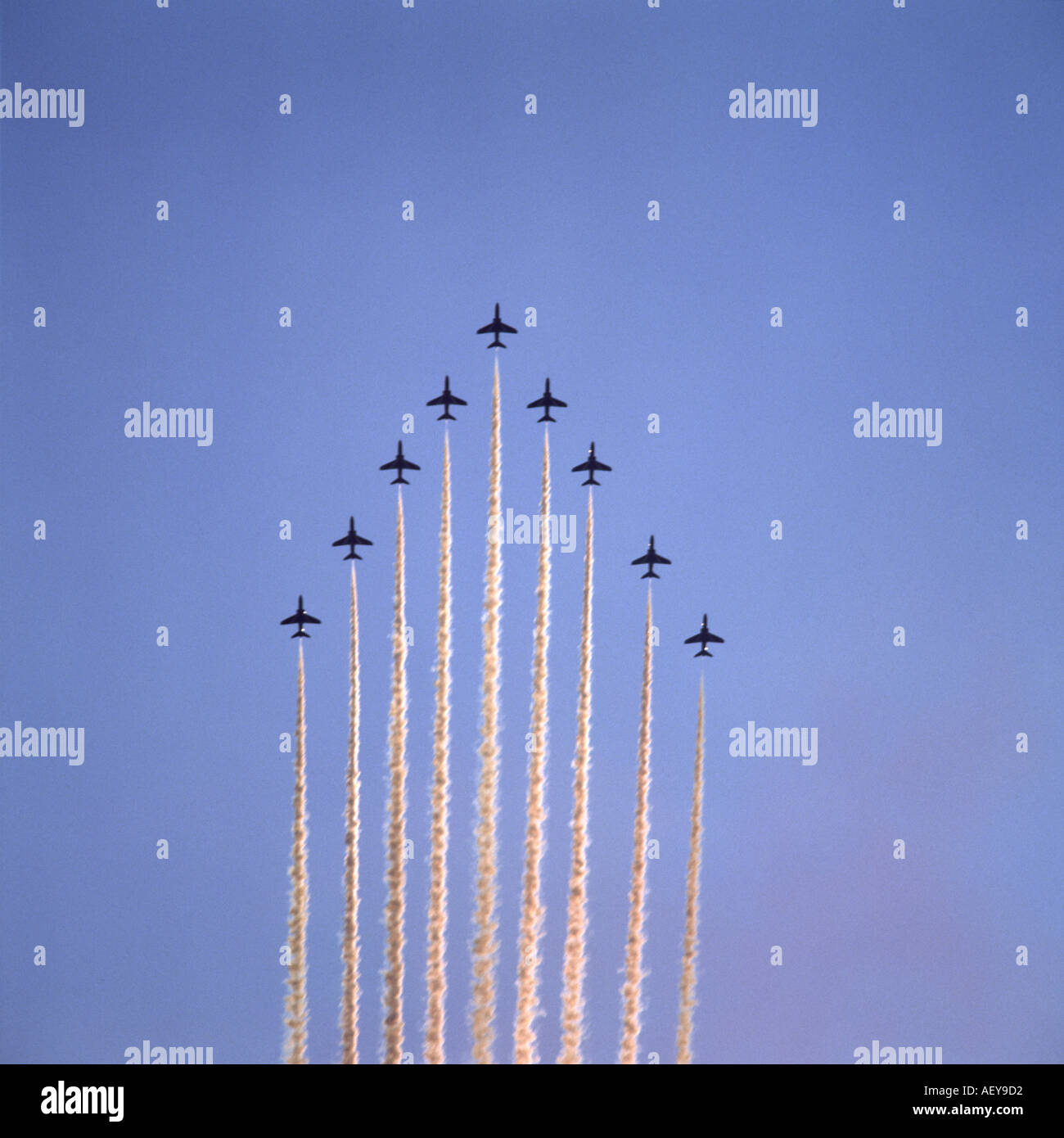 RAF Red Arrows Formation Aerobatic Display Team Stock Photo - Alamy