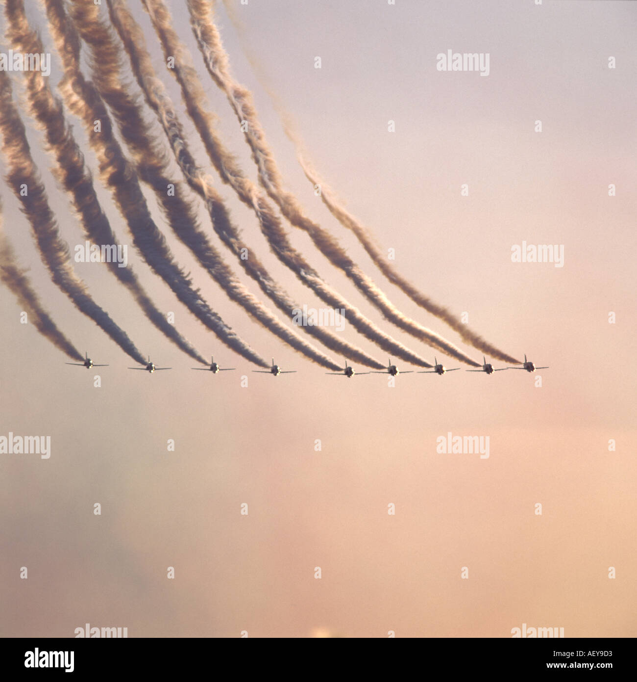 RAF Red Arrows Formation Aerobatic Display Team Stock Photo - Alamy