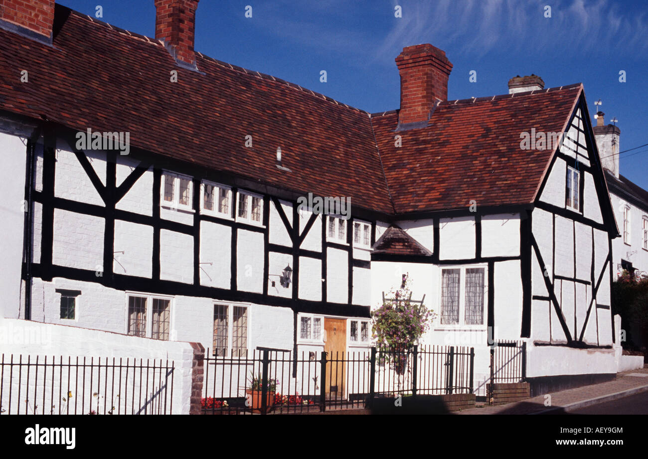 Pretty black and white timber frame cottage, Brewood, Staffordshire ...
