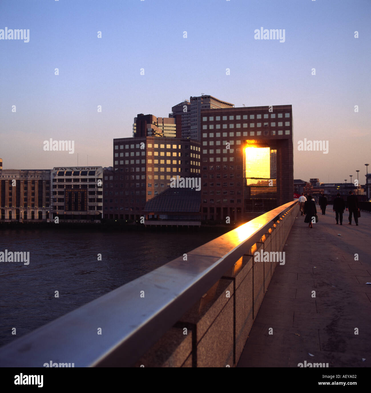 London Bridge River Thames and No 1 London bridge at dusk London ...