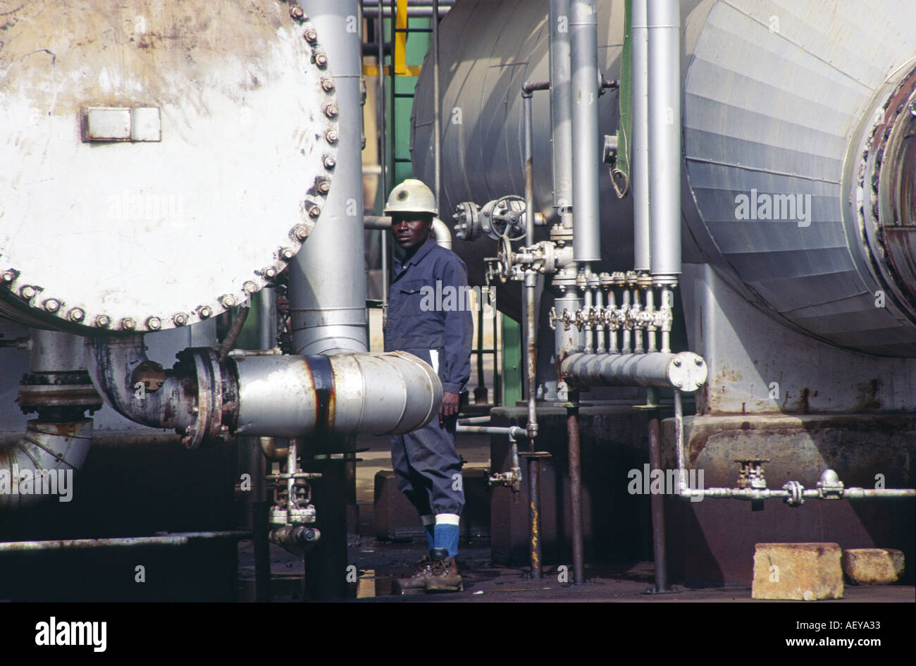 Oil and petrochemical refinery Kaduna Nigeria Stock Photo - Alamy