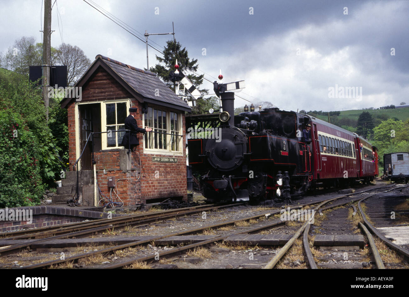 Welshpool Railways Powys Wales Stock Photo - Alamy