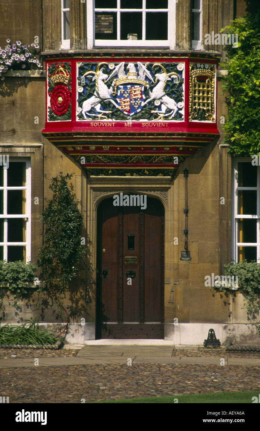 Christ College crest Cambridge England Stock Photo - Alamy