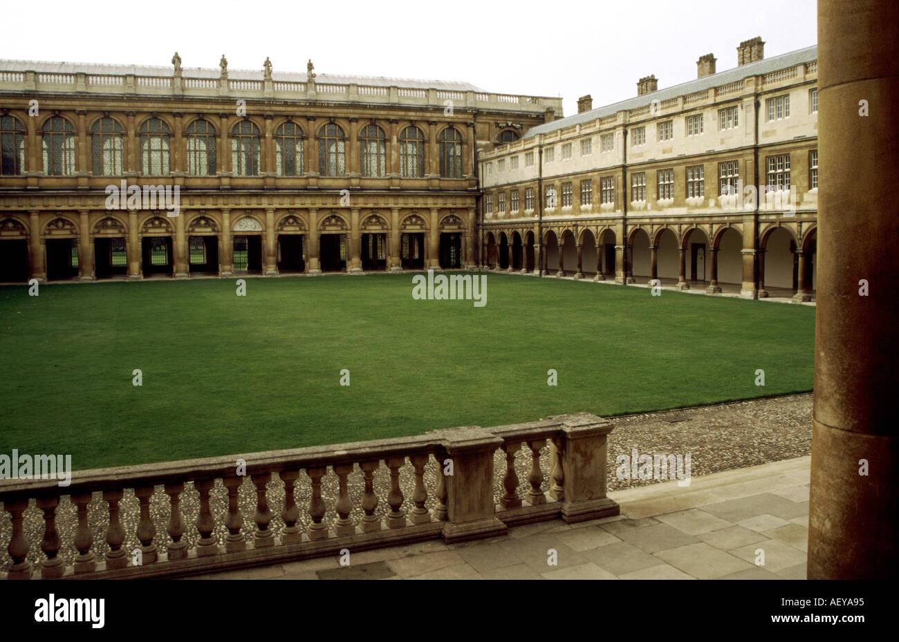 Trinity College Courtyard Cambridge England Stock Photo - Alamy