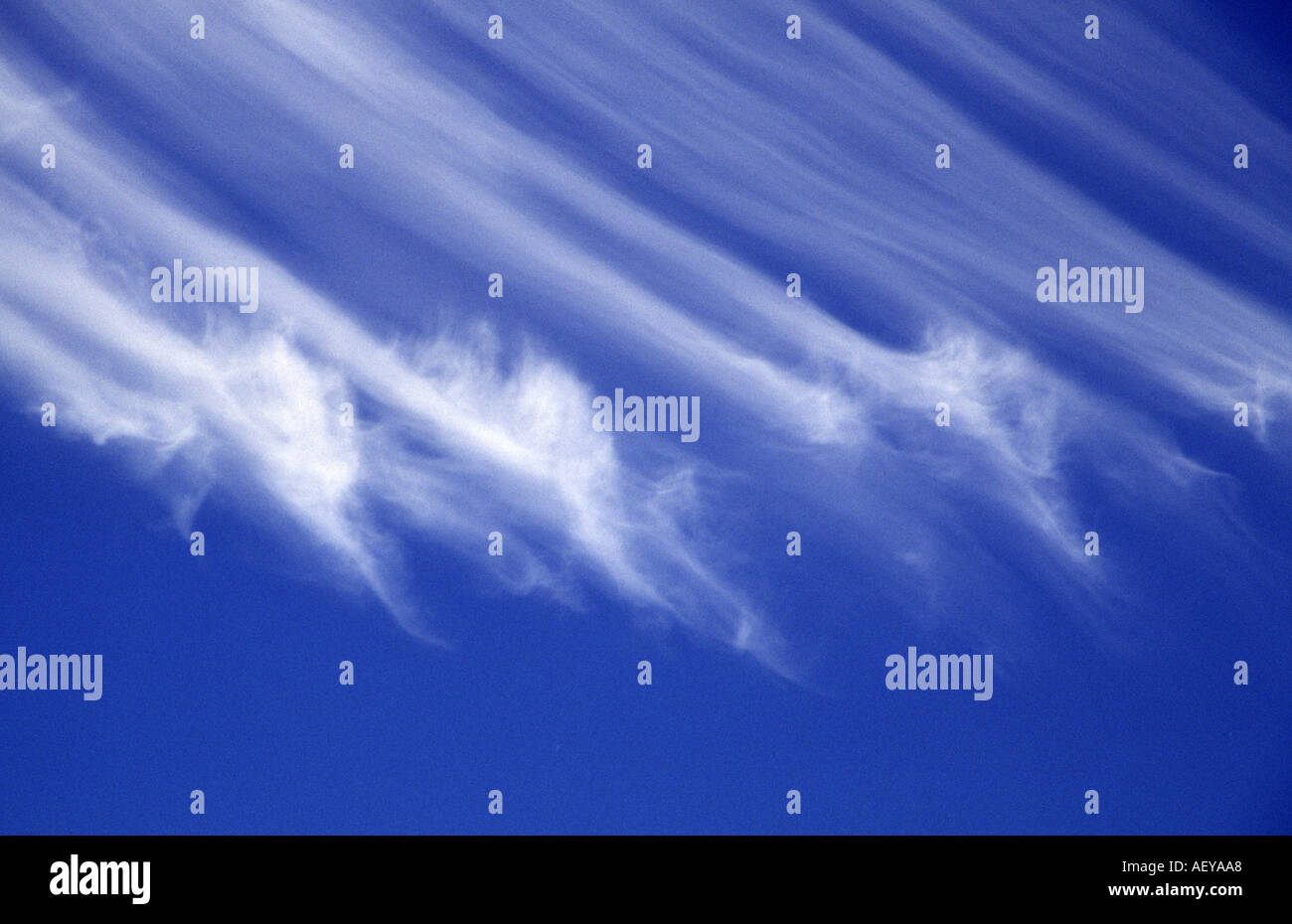 Cloud streaked sky Stock Photo - Alamy