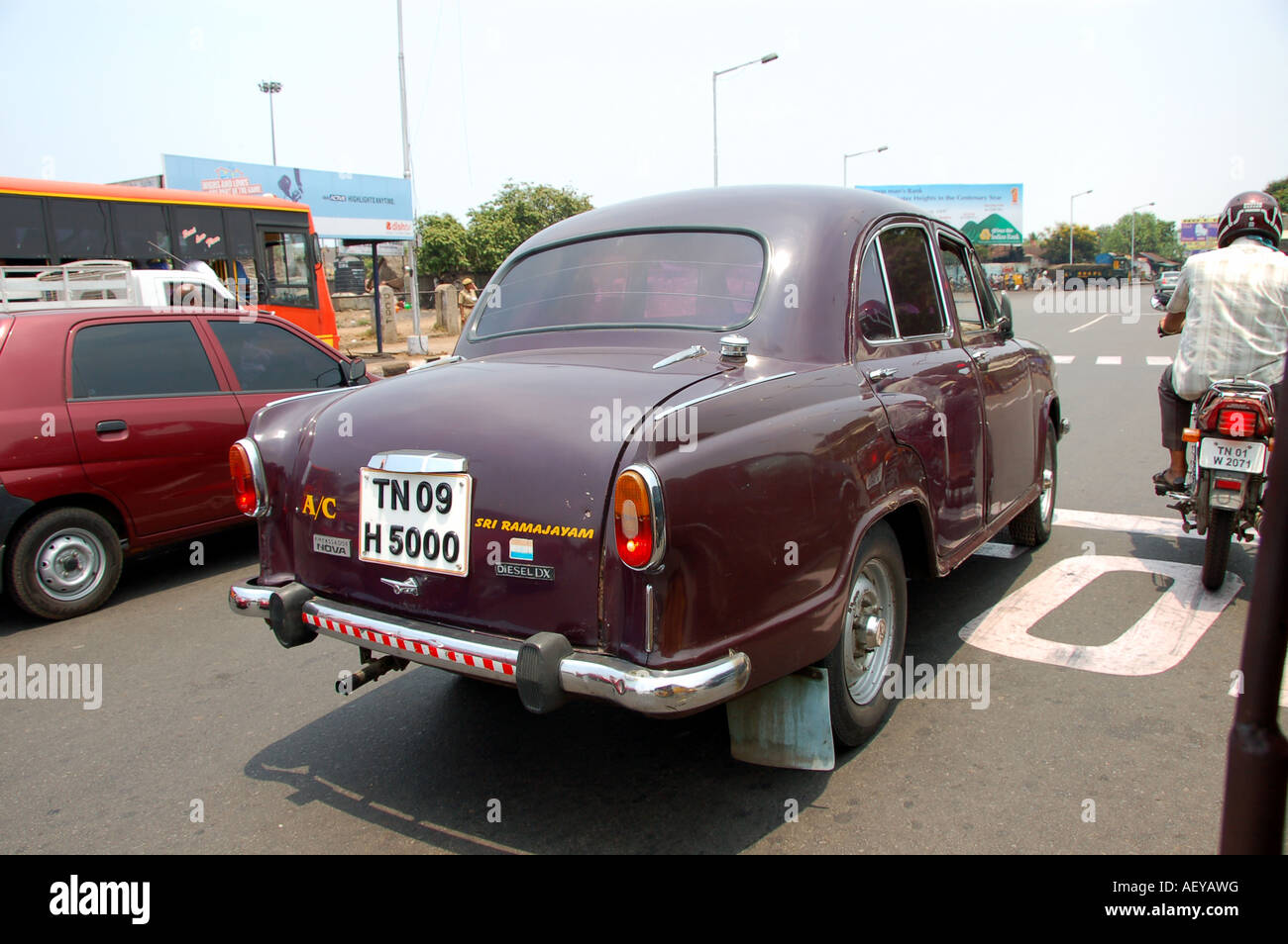 Example of Hindustan Ambassador car in India Stock Photo - Alamy