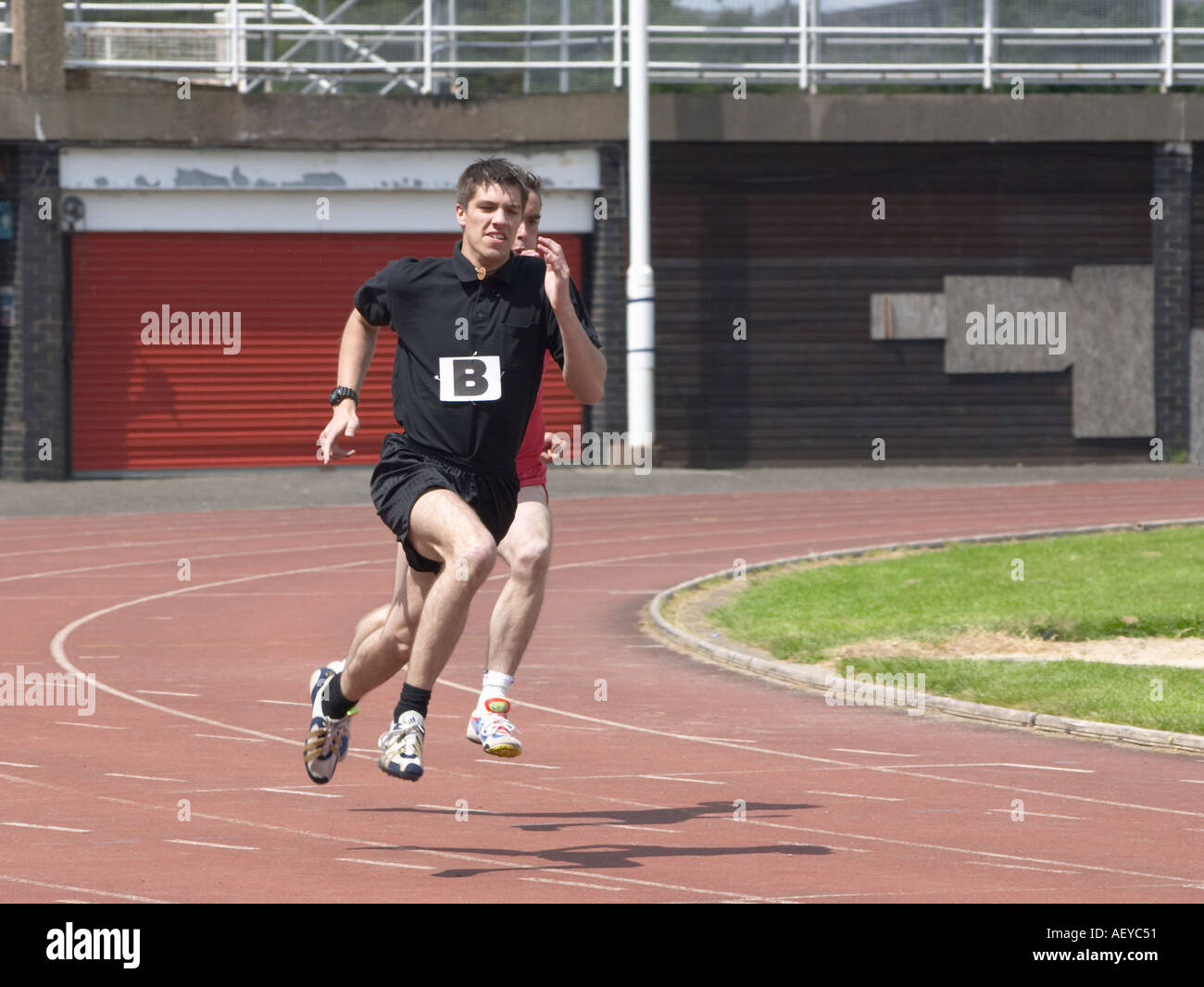 runner at an athletics competition Stock Photo - Alamy
