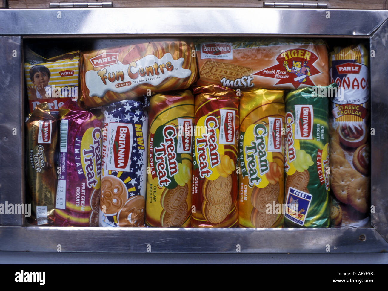 Some of India s favourite snacks displayed in a street stall Picture by ...
