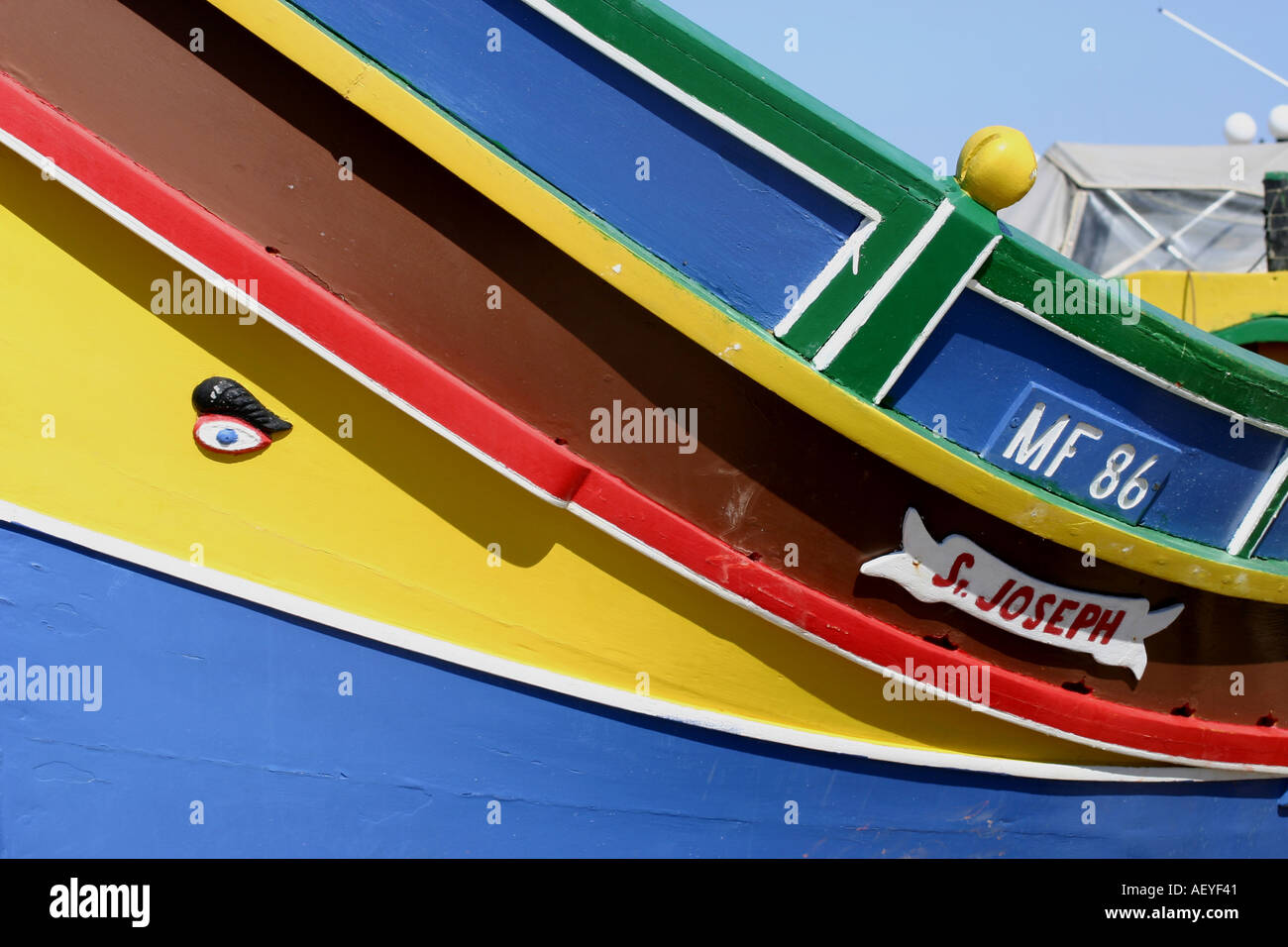 Malta Luzzu Boat Stock Photo - Alamy