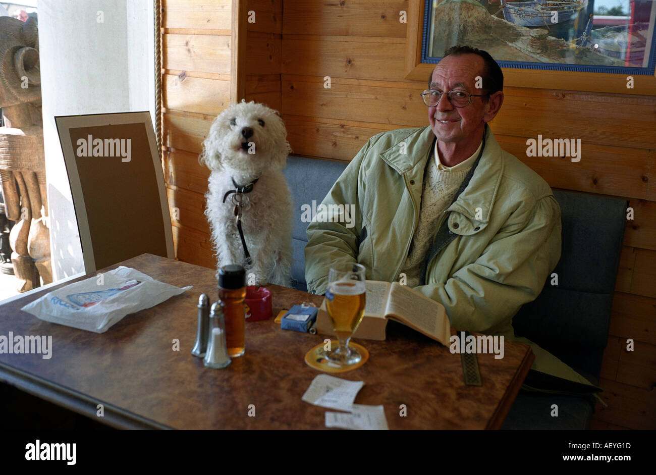 Dog cafe france hi-res stock photography and images - Alamy