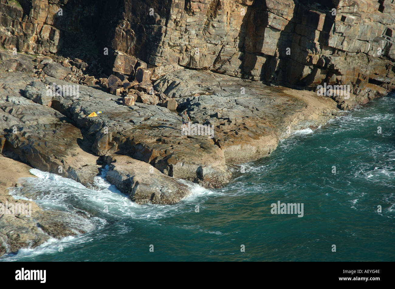 rocky coastline cliff Noosa queensland Australia Stock Photo - Alamy
