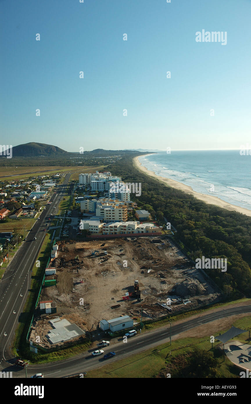Beach front development Mudjimba Beach Queensland Australia Stock Photo ...