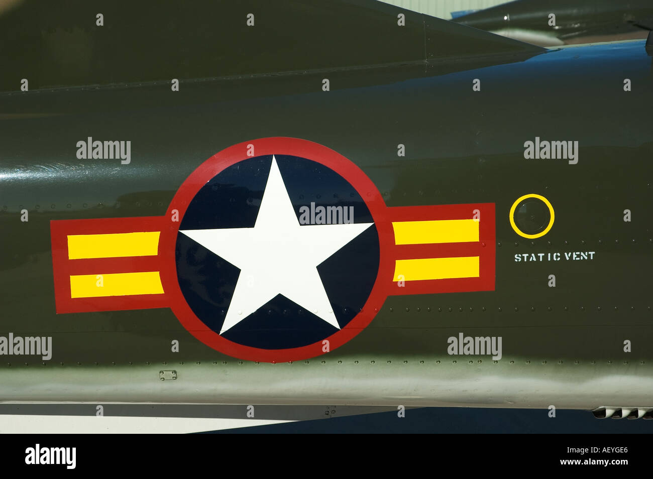 ID Identification markings on USAF ground attack plane Stock Photo - Alamy