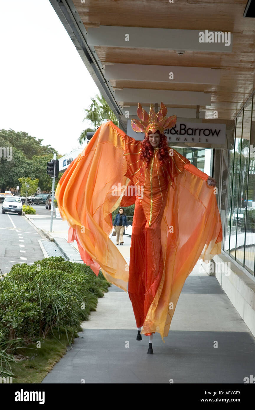 Dancer on stilts hi-res stock photography and images - Alamy