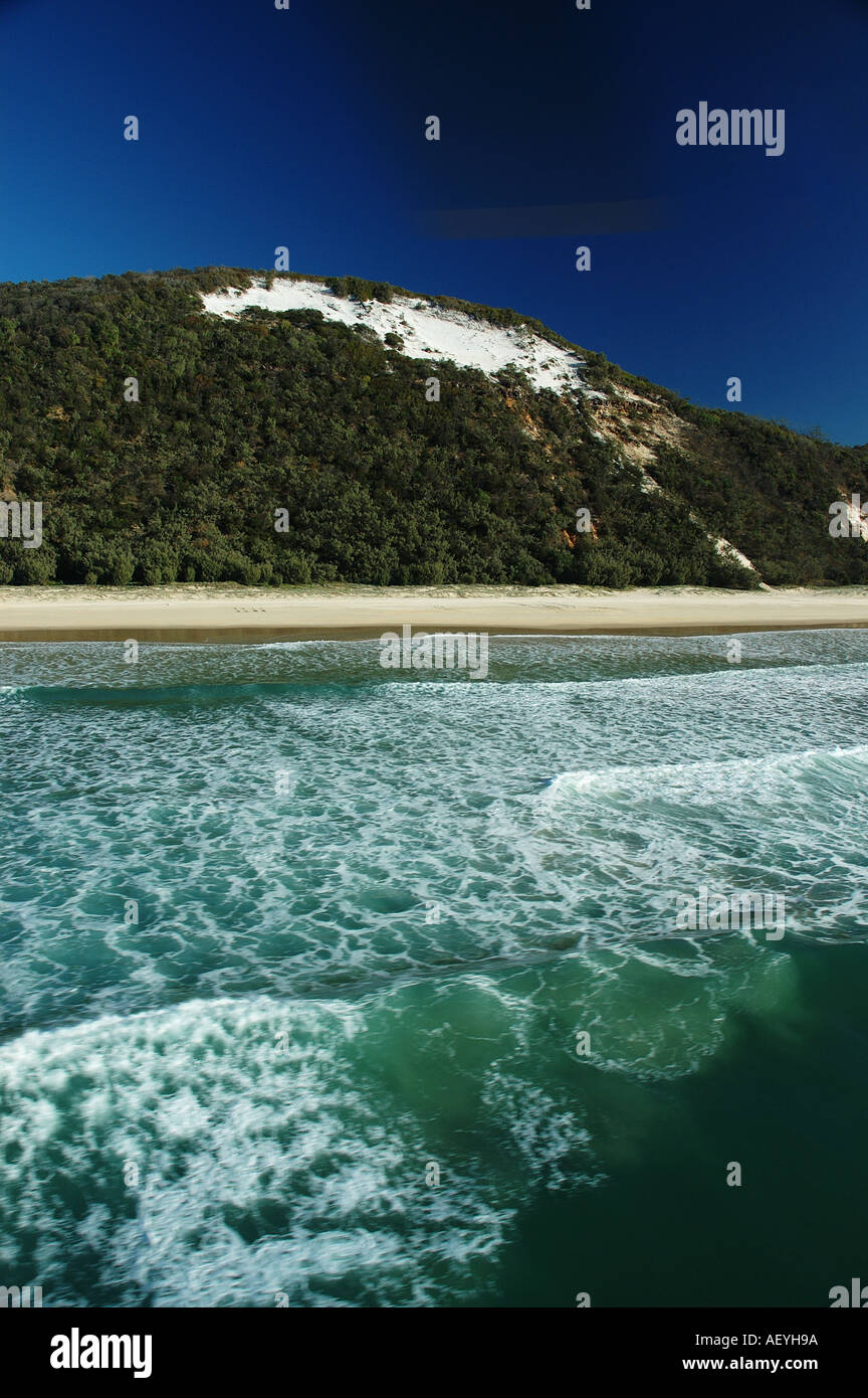 Surf beach Cooloola national park Stock Photo - Alamy