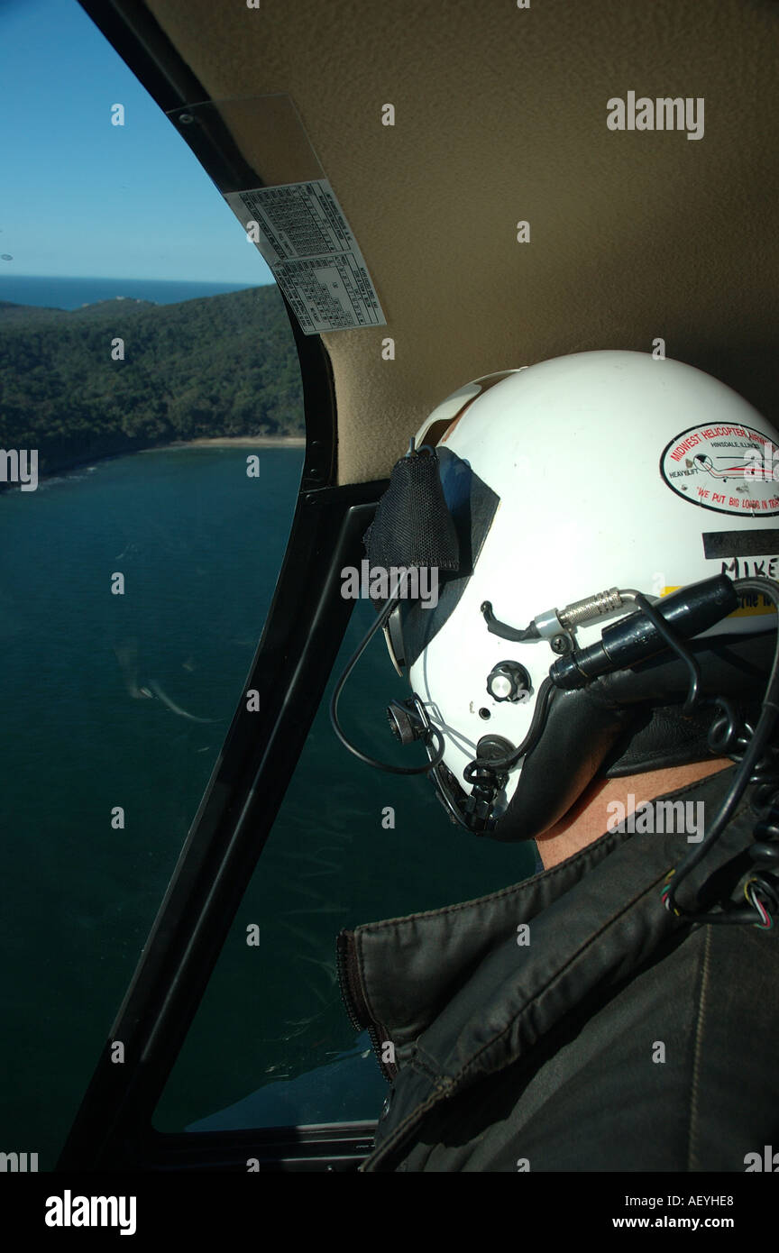 chopper pilot over sea Stock Photo - Alamy