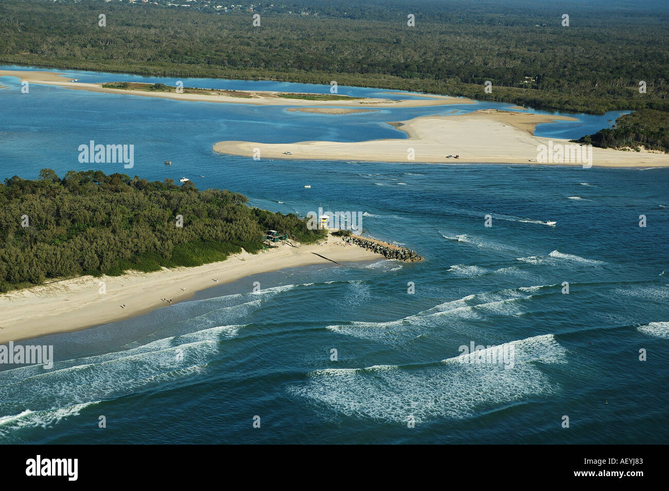 Noosa river bar Queensland Australia Stock Photo - Alamy