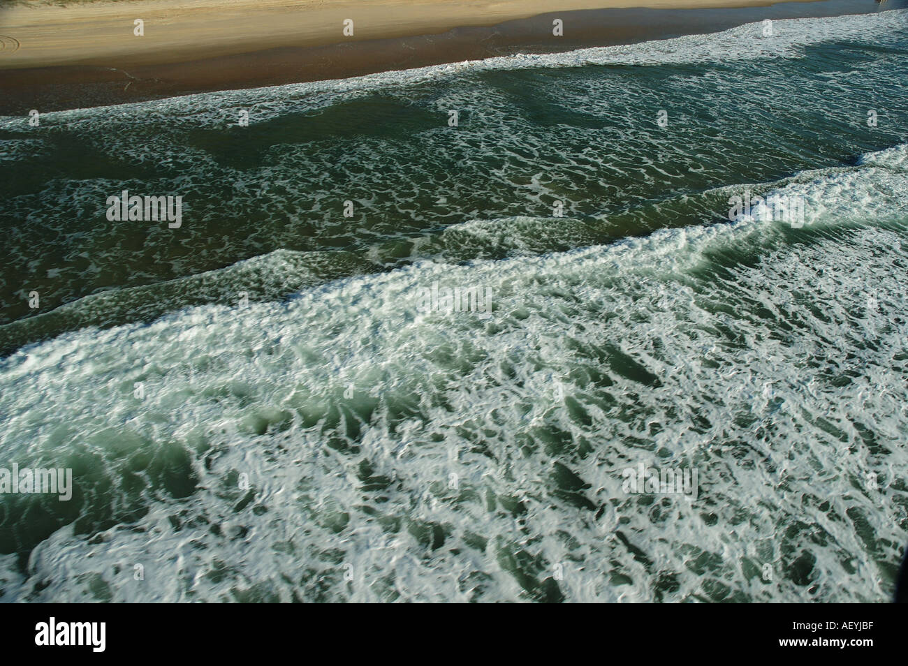 Aerial view of surf beach Stock Photo - Alamy