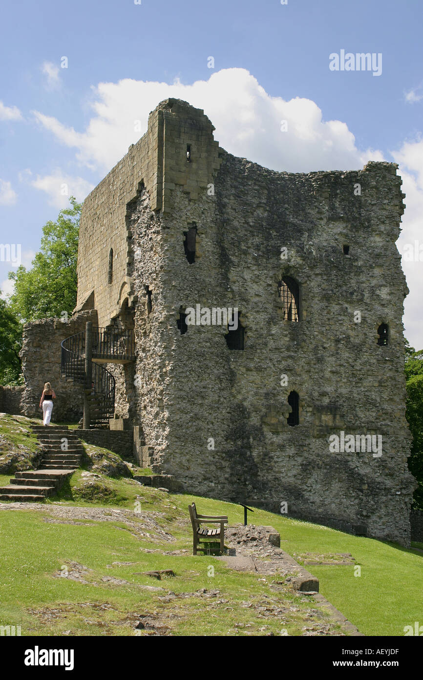 England Peveril castle Stock Photo - Alamy