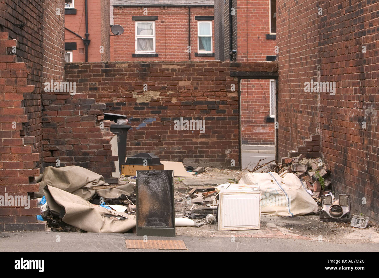 deprivation and poverty in a run down area of Beeston Leeds breeding ...