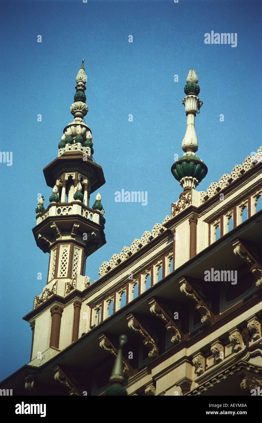 NPP71186 Two minarets of Minara Masjid mosque Islam Mohamed Ali Road ...